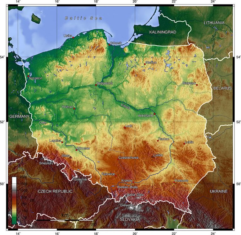 Polônia – Características gerais, clima, relevo e hidrografia ...